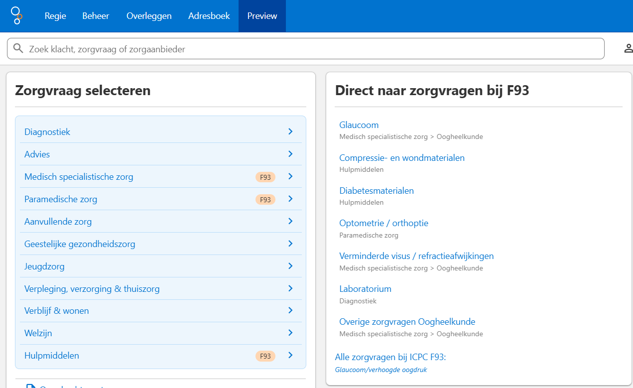 Hoe bekijk ik mijn zorgaanbod met Preview? – ZorgDomein